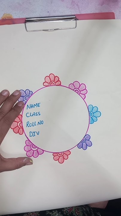 FRONT PAGE DESIGN SCHOOL PROJECT|NAME PAGE DESIGN @craftersumayya95 ...