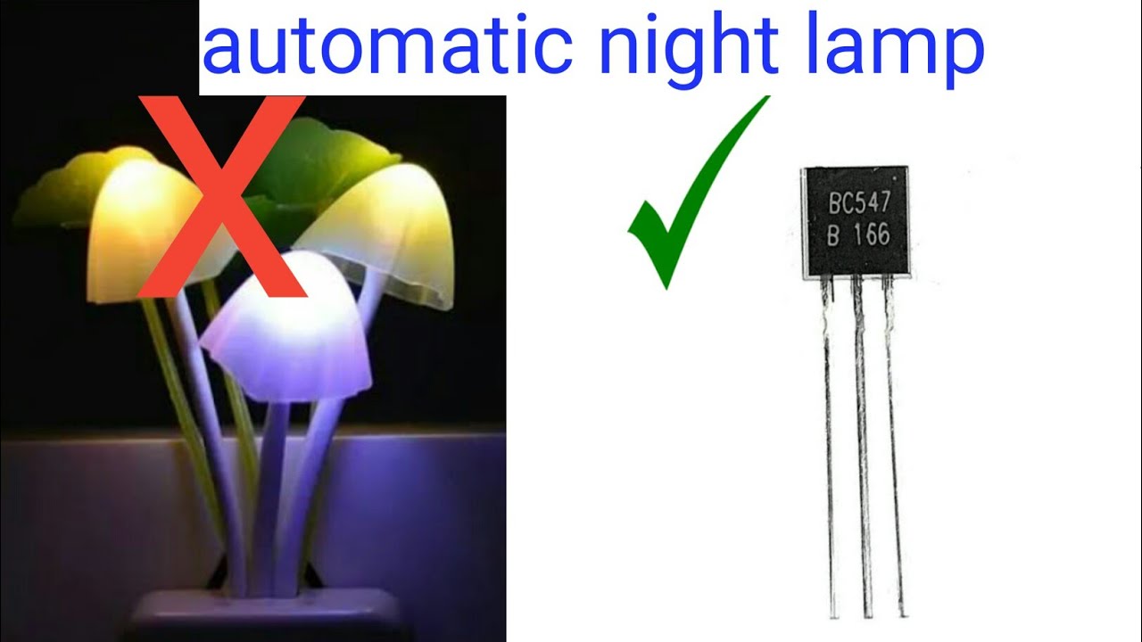 Automatic Night Light Using Bc 547 || Be 547 projects || IFI PROJECTS ...