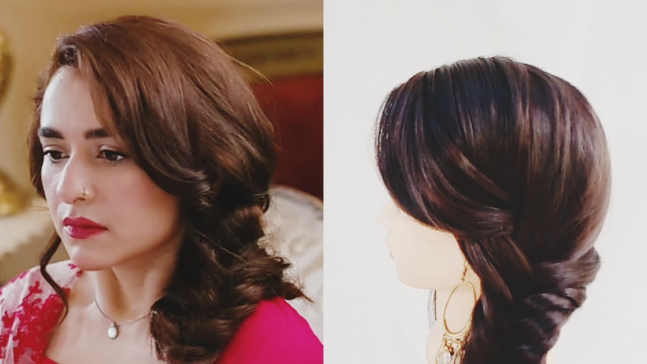 Super easy beautiful hairstyle || tere bin drama meerab hairstyle ...