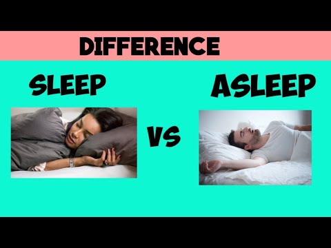 Sleep Vs Asleep | Difference between Sleep and Asleep | Spoken English ...
