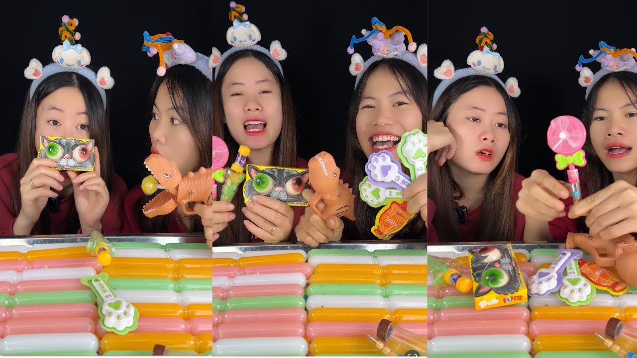 The Sound Of Peeling And Chewing Candy Is Full Of Appeal - YouTube