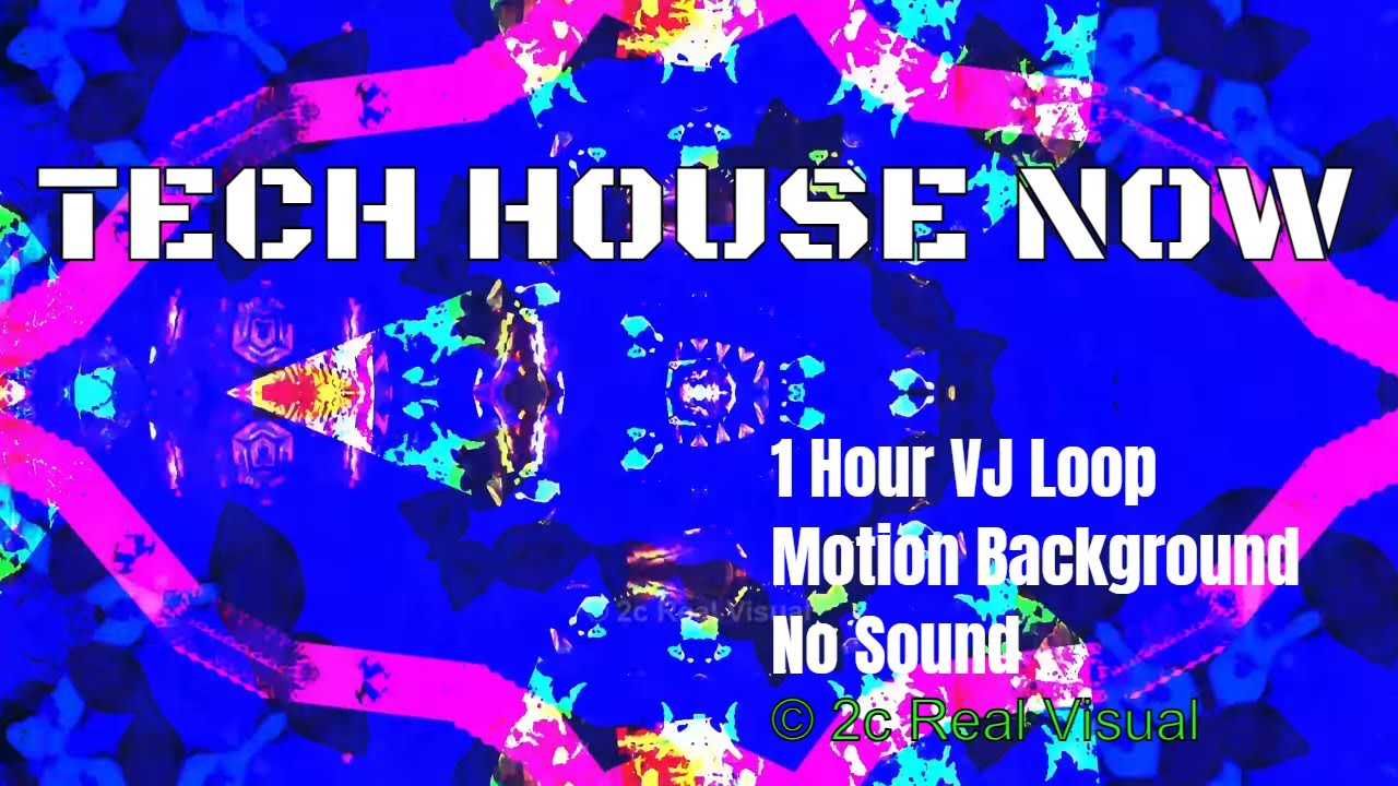 1 HOUR VJ LOOP | Tech House Now | Motion Background No Sound | Intense ...