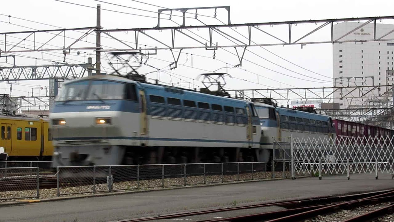 【鮫+鮫】2077レ EF66-112＋ムドEF66-109 - YouTube