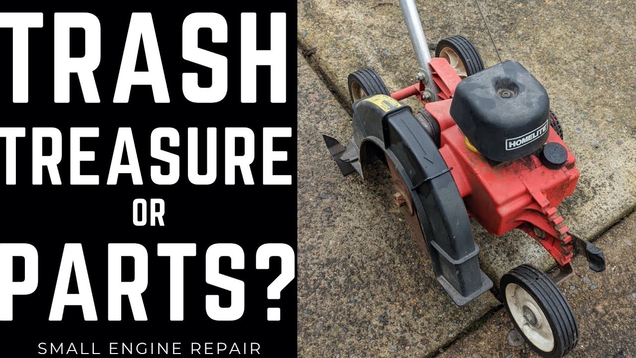 Homelite E-200 Edger Carb Cleaning - YouTube