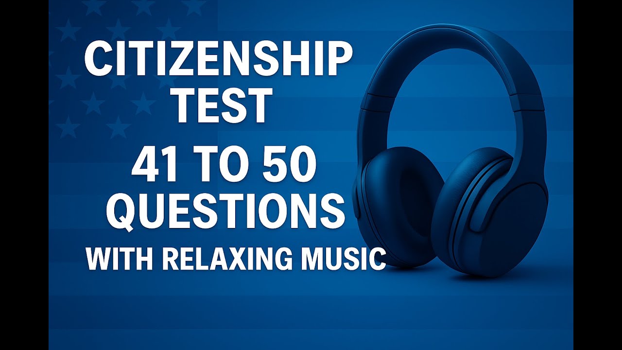 U.S. Citizenship Test Flashcards Questions 41 to 50 Study Guide - YouTube