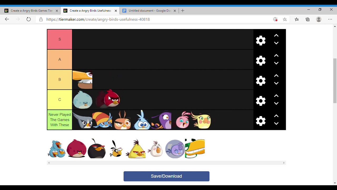 Angry Birds Tier Lists YouTube angry-birds-tier-lists-youtube
