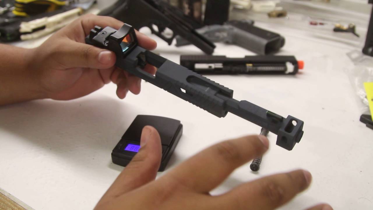 Overview of Ken's Prop Shop 3D AA NOC Glock Slide - YouTube