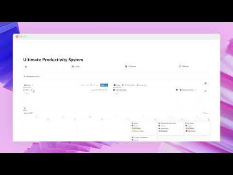 Ultimate Productivity System for Notion (Demo) - YouTube