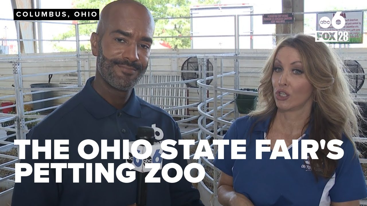Exploring the Ohio State Fair petting zoo - YouTube