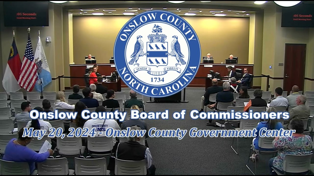 Onslow County Board of Commissioners' Meeting - YouTube