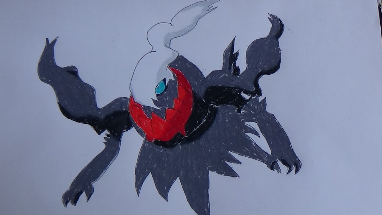 Drawing Pokemon Darkrai - YouTube