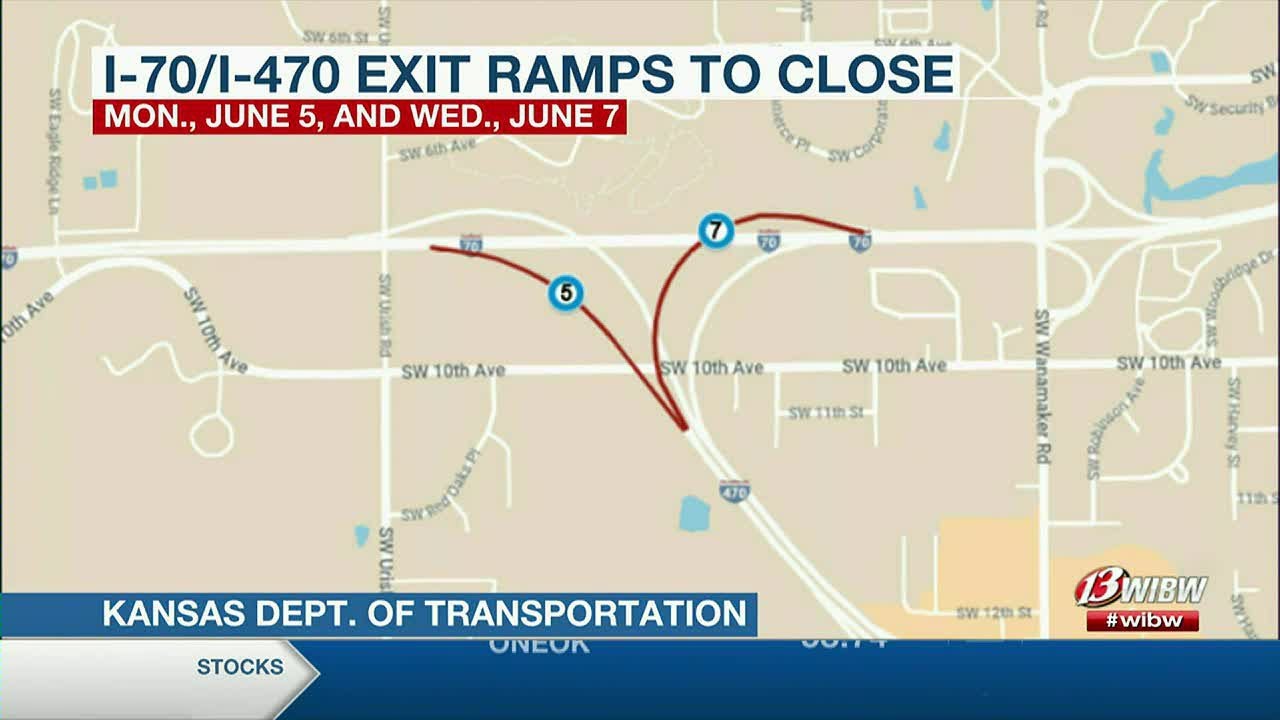 KDOT closes two I-70/I-470 exit ramps for pothole repairs in Topeka ...