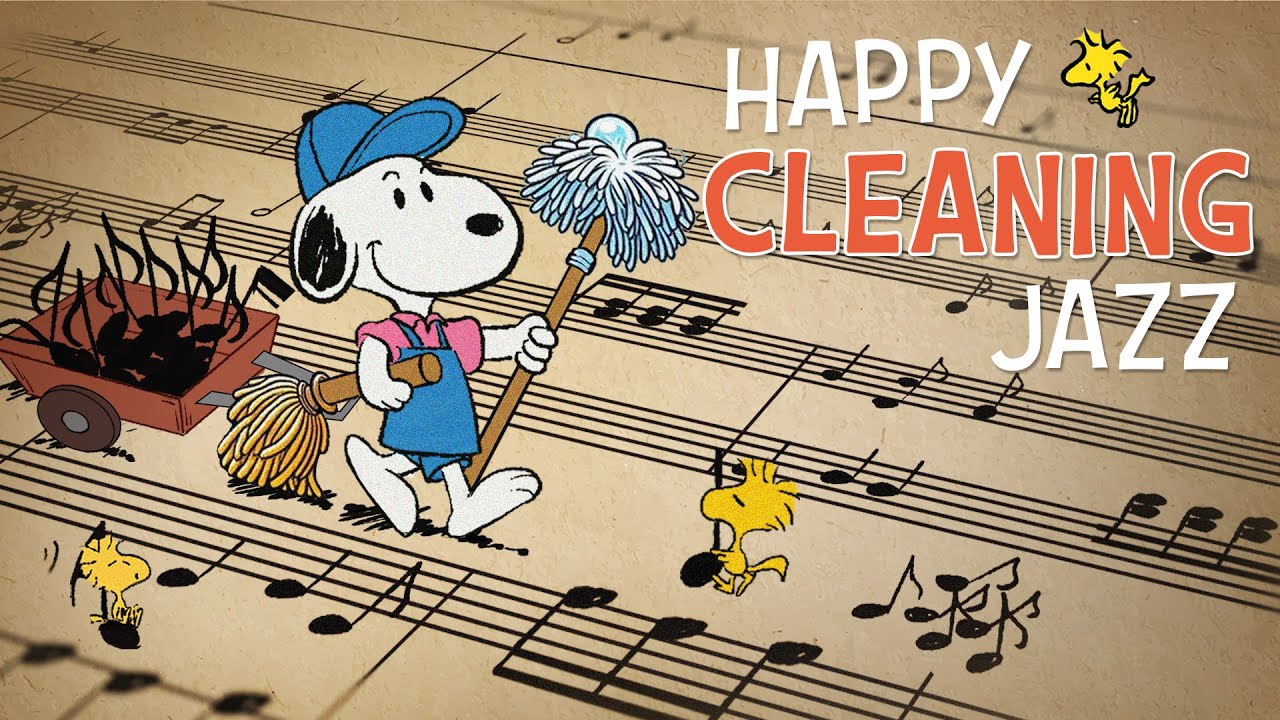 Feel-Good Cleaning Jazz 🧹 | Snoopy’s Upbeat Housework Tunes - YouTube