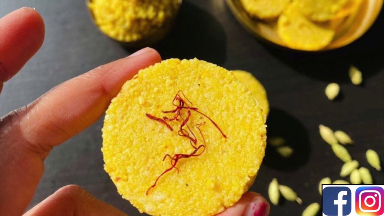 Traditional Gujarati Thabdi Peda | Doodh Peda | Milk peda | Mawa peda ...