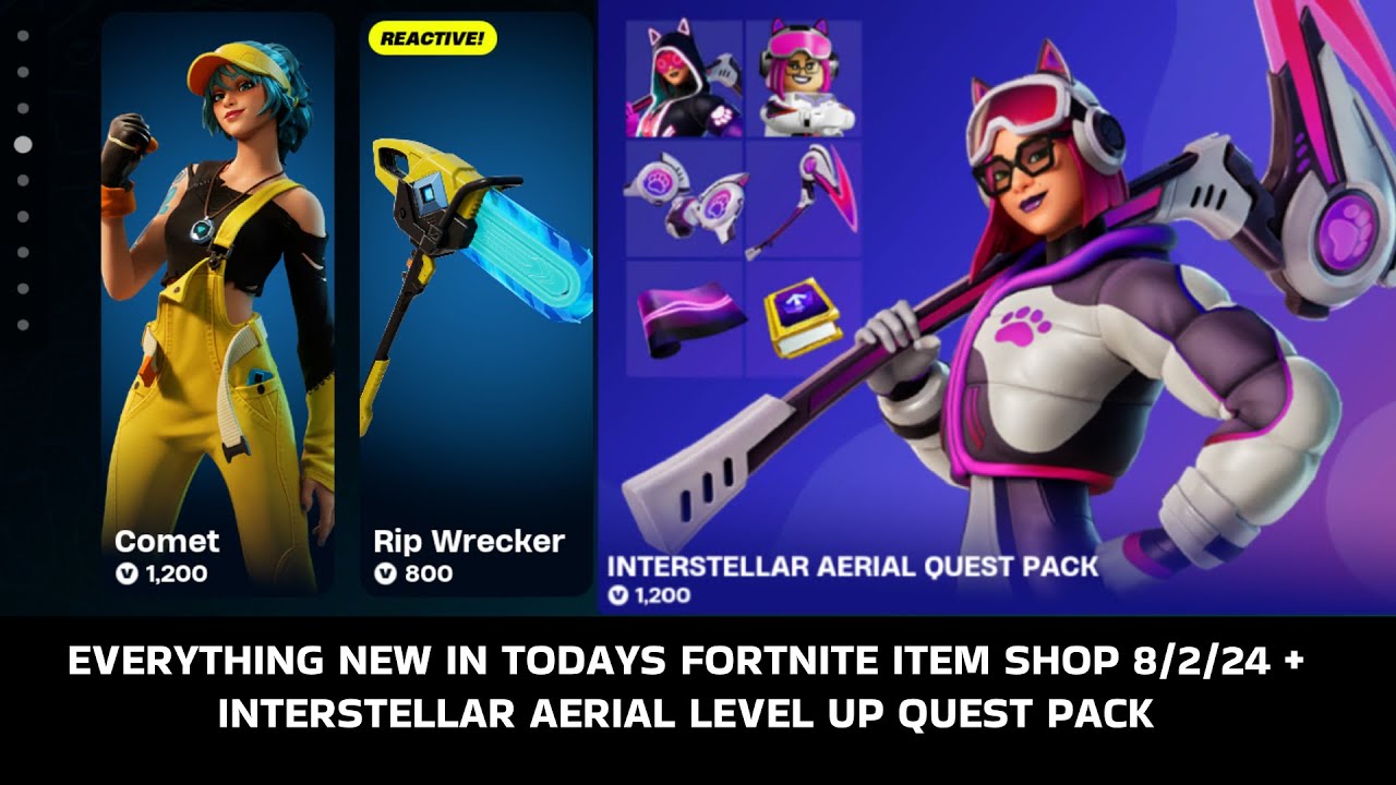 Everything new in todays Fortnite Item Shop 8/2/24 + Interstellar ...