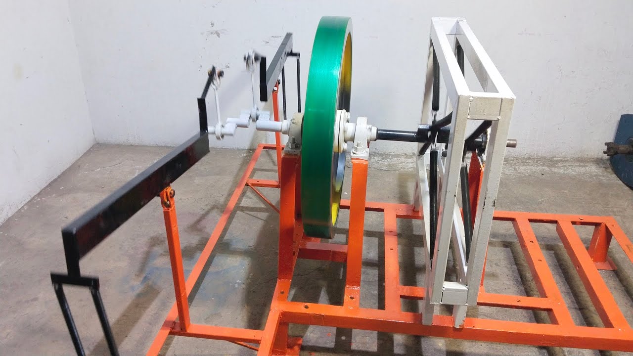 Build Flywheel Free Energy Spring and Lever Engine 15 KW Alternator ...