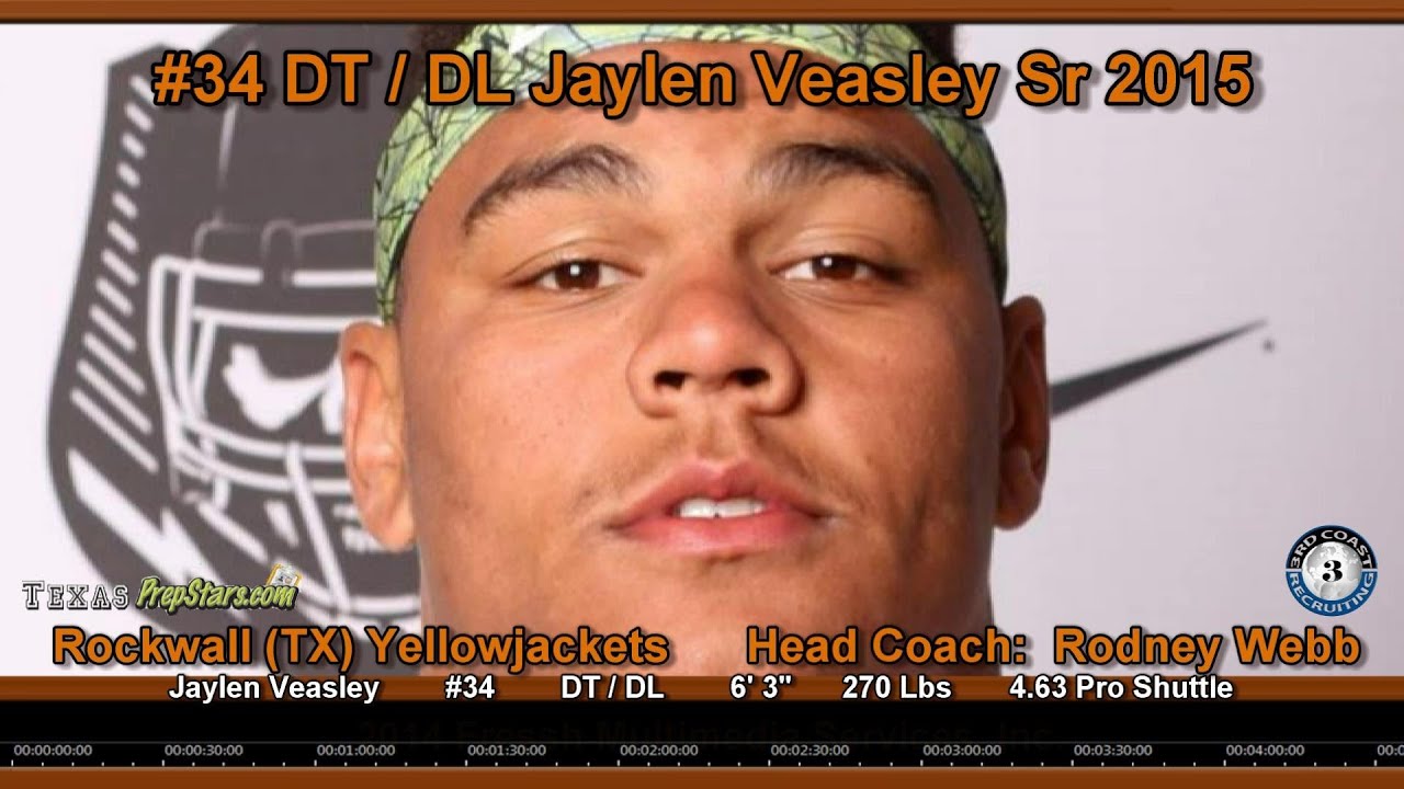 3rd Coast Recruiting - #34 DL Jaylen Veasley Jr Highlights Sr 2015 ...