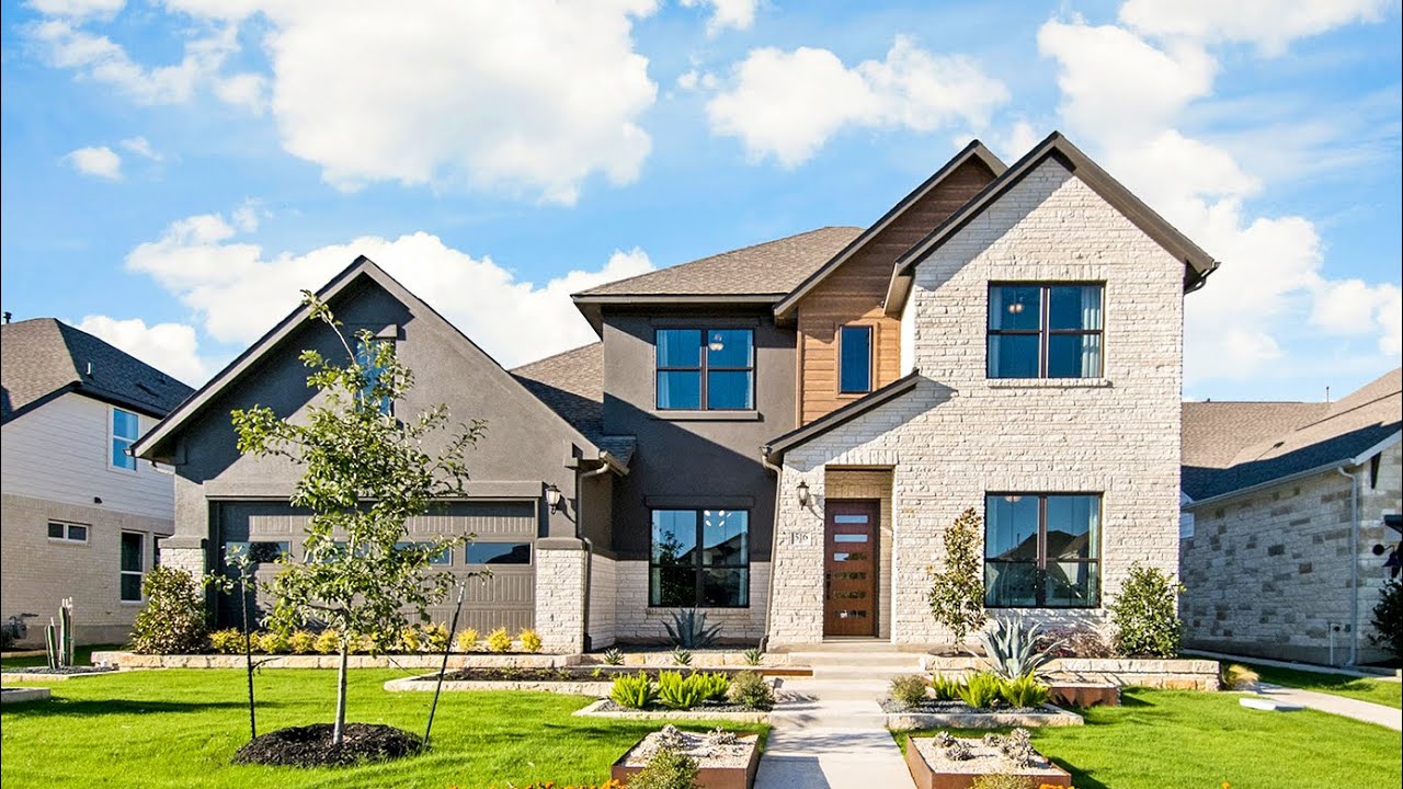ULTRA MODERN Model House Tour Near Austin Texas | $715,990+ - YouTube