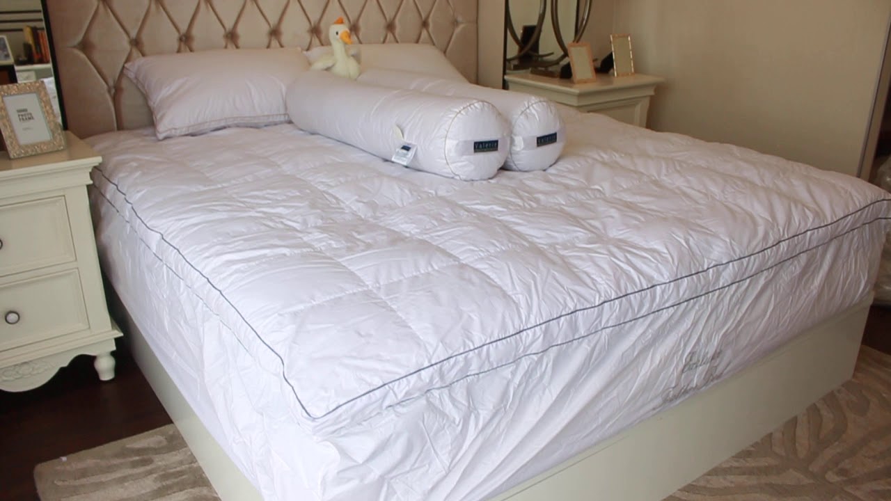 Matras Topper Bulu Angsa Valerie - YouTube