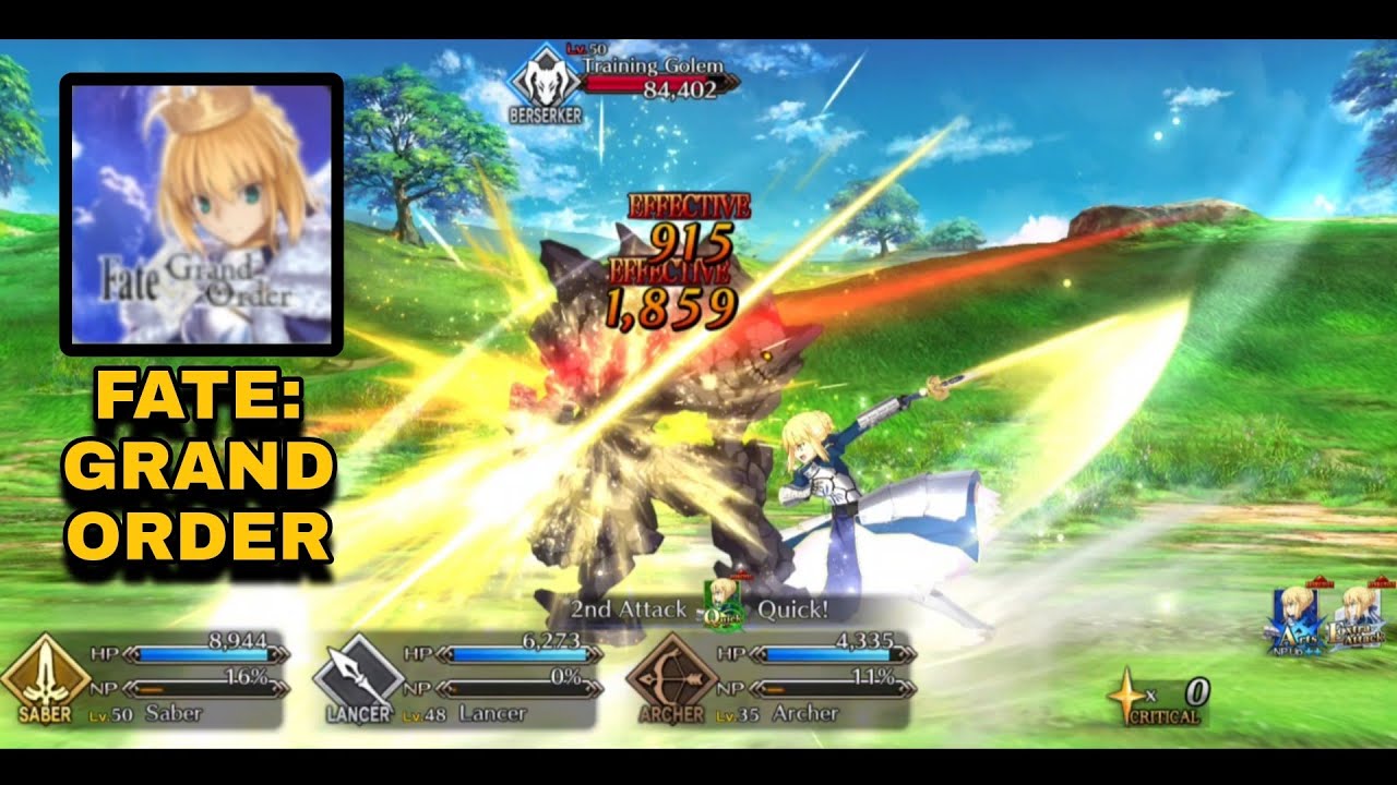 Fate: Grand Order Mobile Gameplay - YouTube