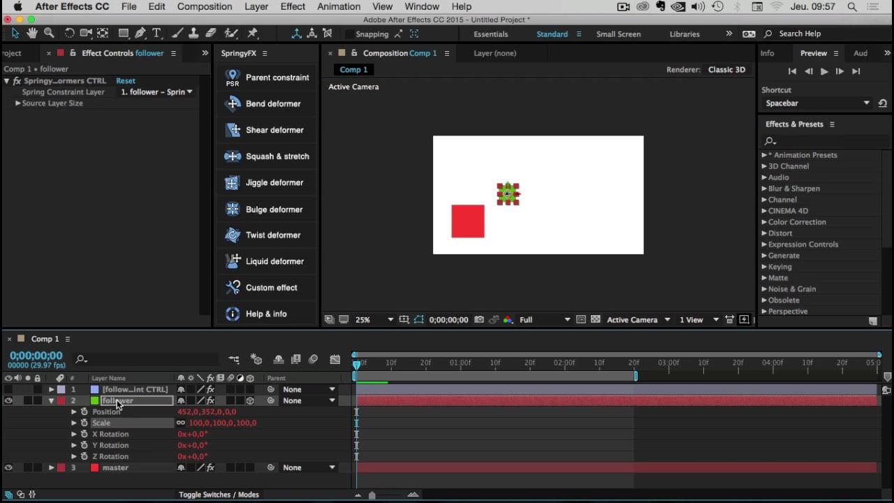 SpringyFX Tutorial Part 2 - Parent Constraint - YouTube