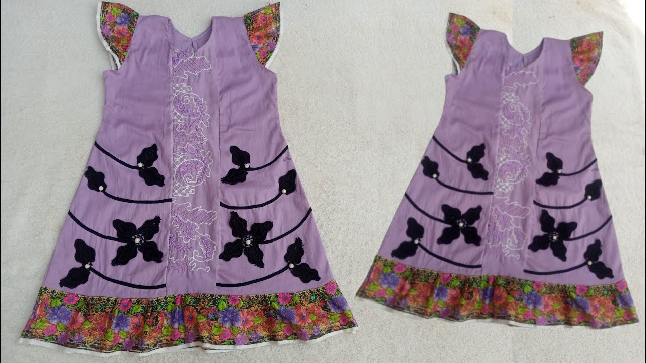 baby frock design cutting and stitching,how to cut baby frock step by ...