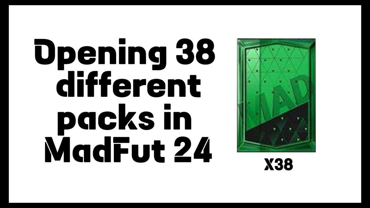 Opening 38 different packs in MadFut 24 and see what we can get! - YouTube