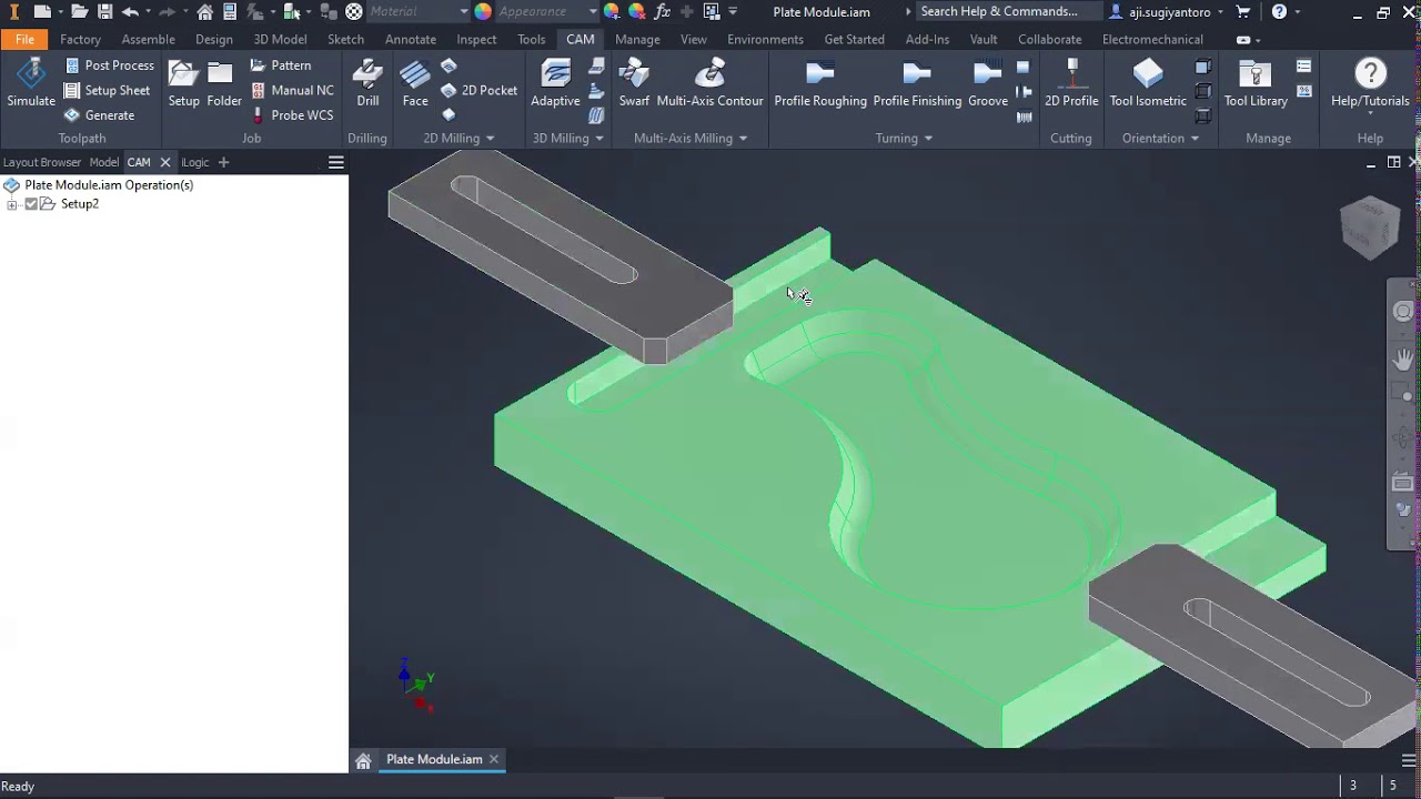 Webinar Inventor CAD CAM 3D Adaptive Clearing - YouTube
