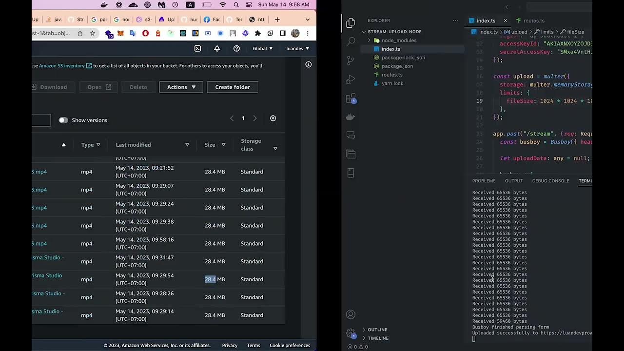Stream Upload Nodejs Optimize #1 - YouTube