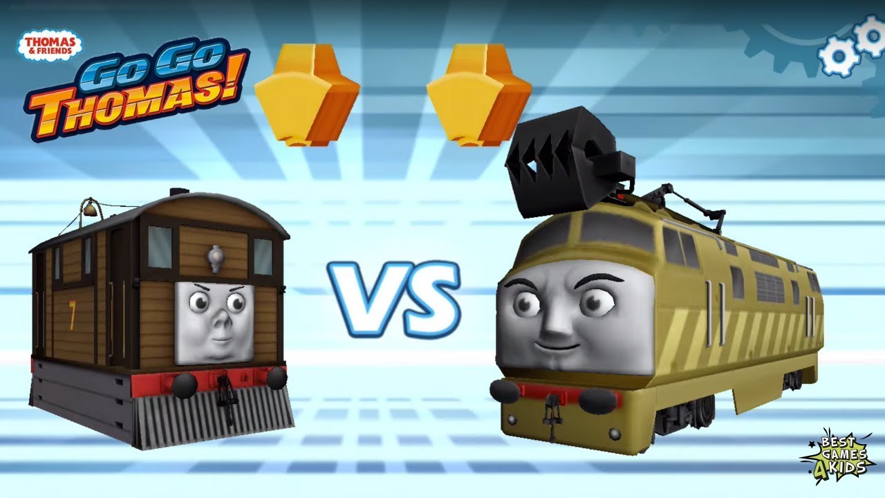 Thomas & Friends: Go Go Thomas | TOBY VS DIESEL 10, FUNNEL TUNNEL Race ...