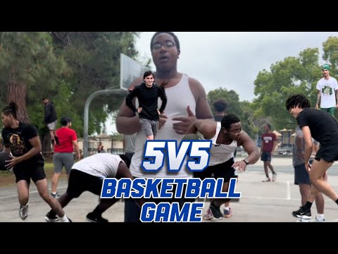 5V5 Basketball Game Gets Heated!!! I’m The Next Lebron James On The ...