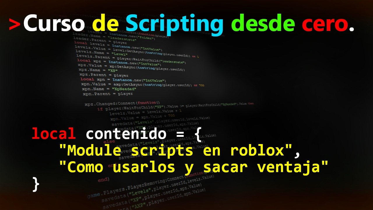 Haz Sencillo lo Complejo: Module Scripts en Roblox Studio - YouTube