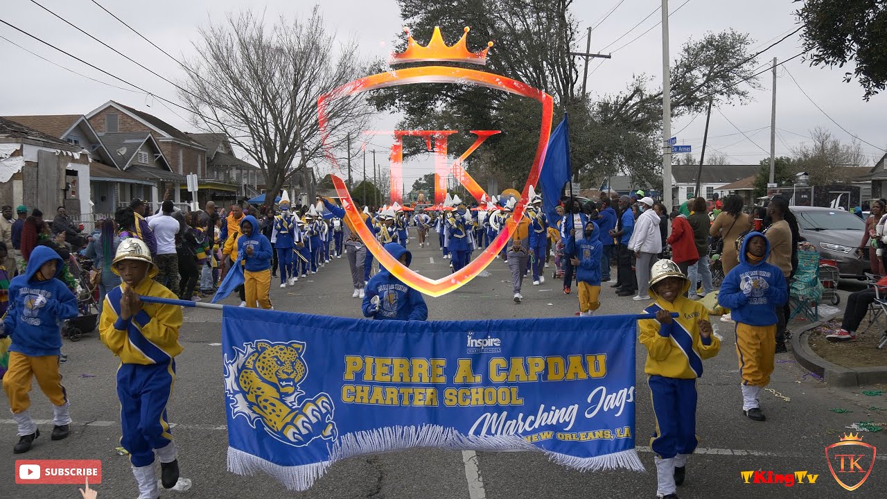 Pierre A Capdau Marching in The NOMTOC Parade 2022 - YouTube