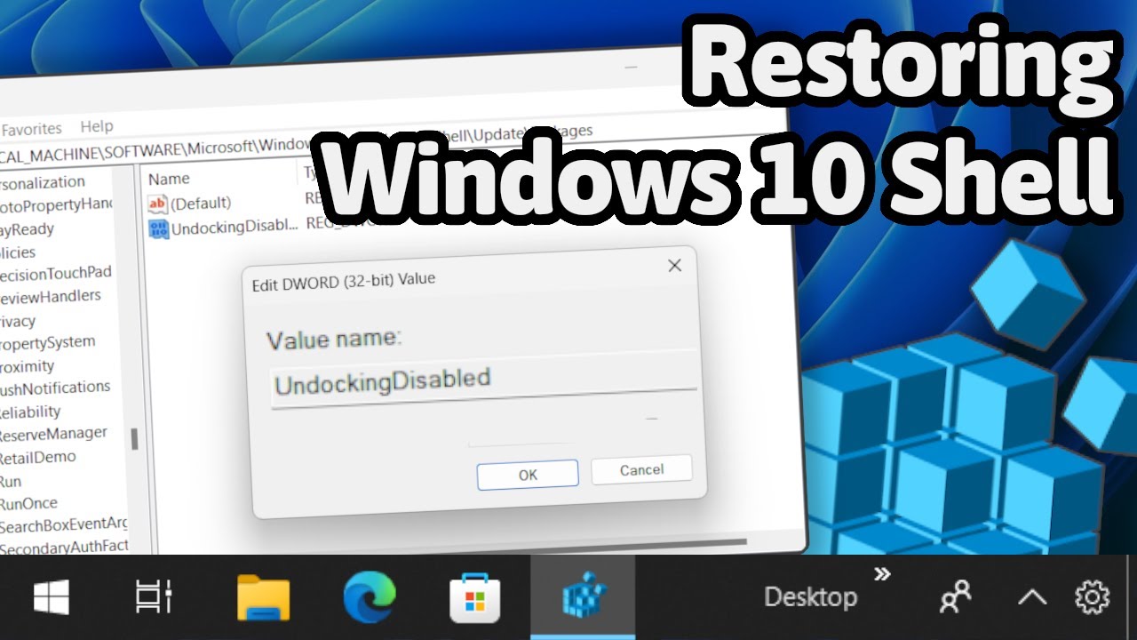 Restoring the Windows 10 Shell on Windows 11 *by editing one registry ...