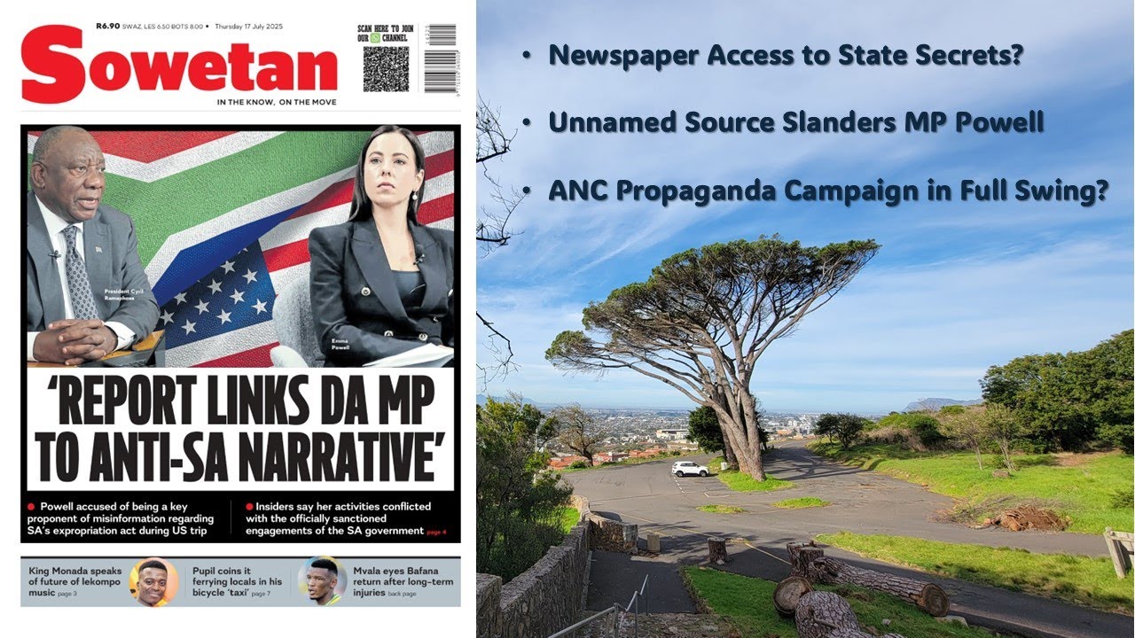Sowetan Smears Democratic Alliance MP Emma Powell - YouTube