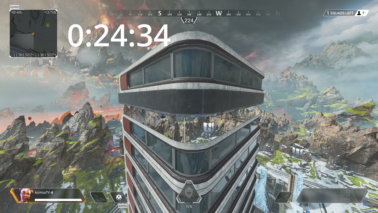 Fastest tower building in Apex Legends (NOCUT 2x speed ) - YouTube