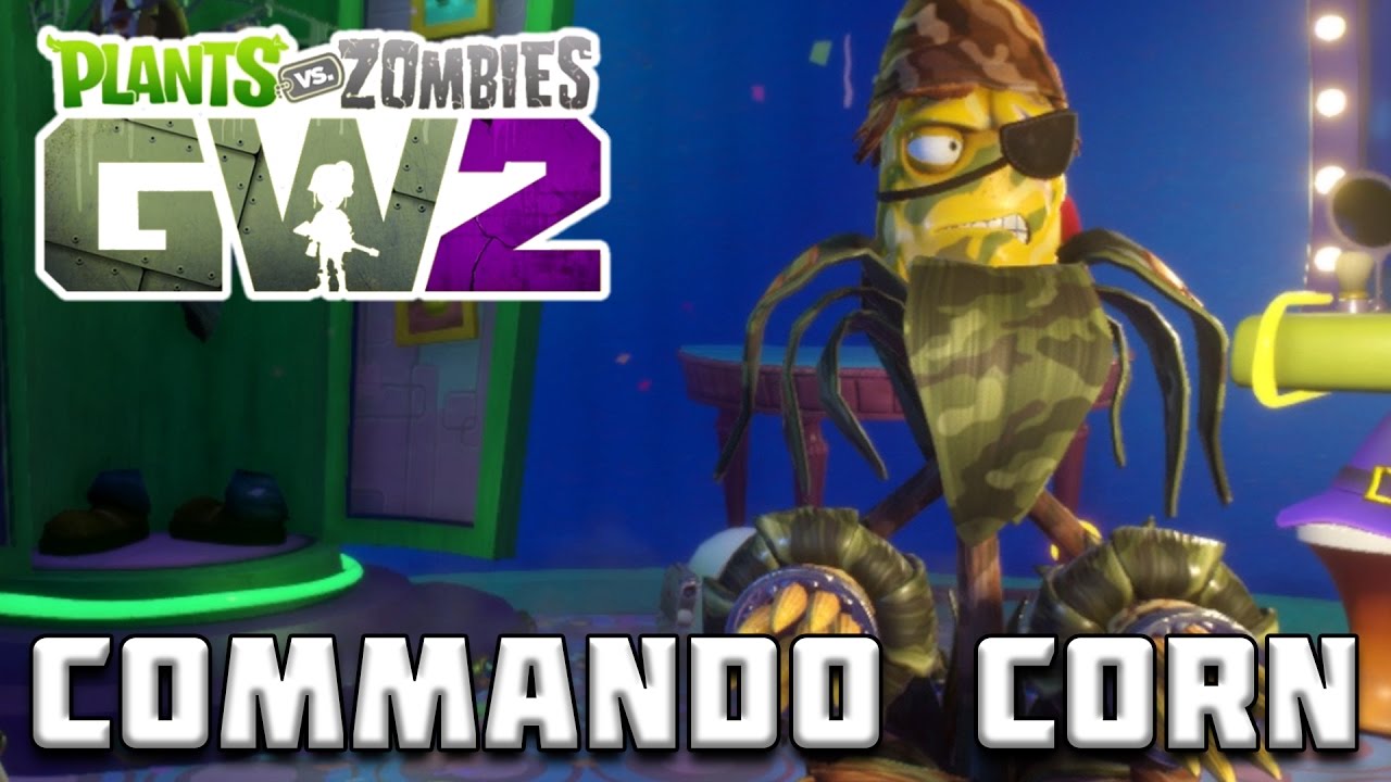 LEGENDARY COMMANDO CORN GAMEPLAY! Plants vs Zombies Garden Warfare 2 ...