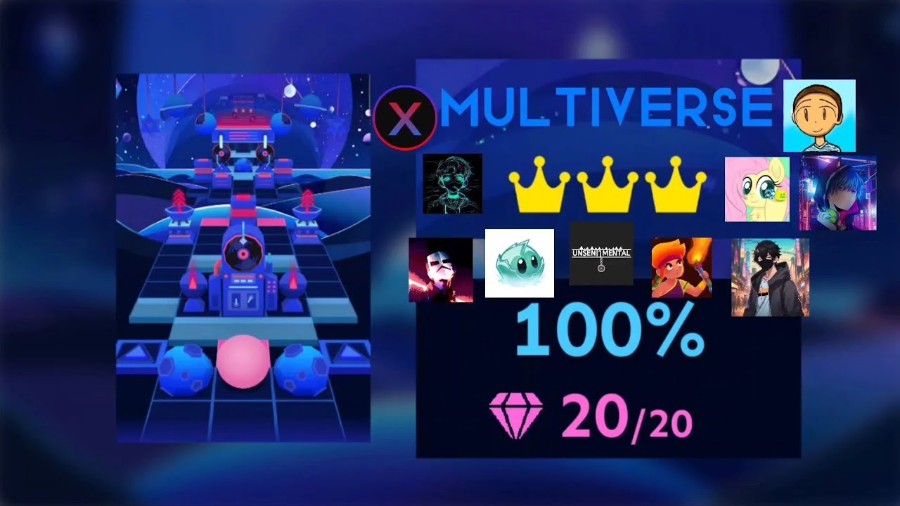 「Rolling Sky Remake」- MULTIVERSE ★★★★★☆ [MEGA COLLAB] - YouTube