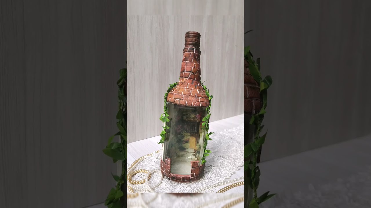 Diy Waste Glass Bottle Decoration Craft Ideas|DIY Home Decor Ideas With ...