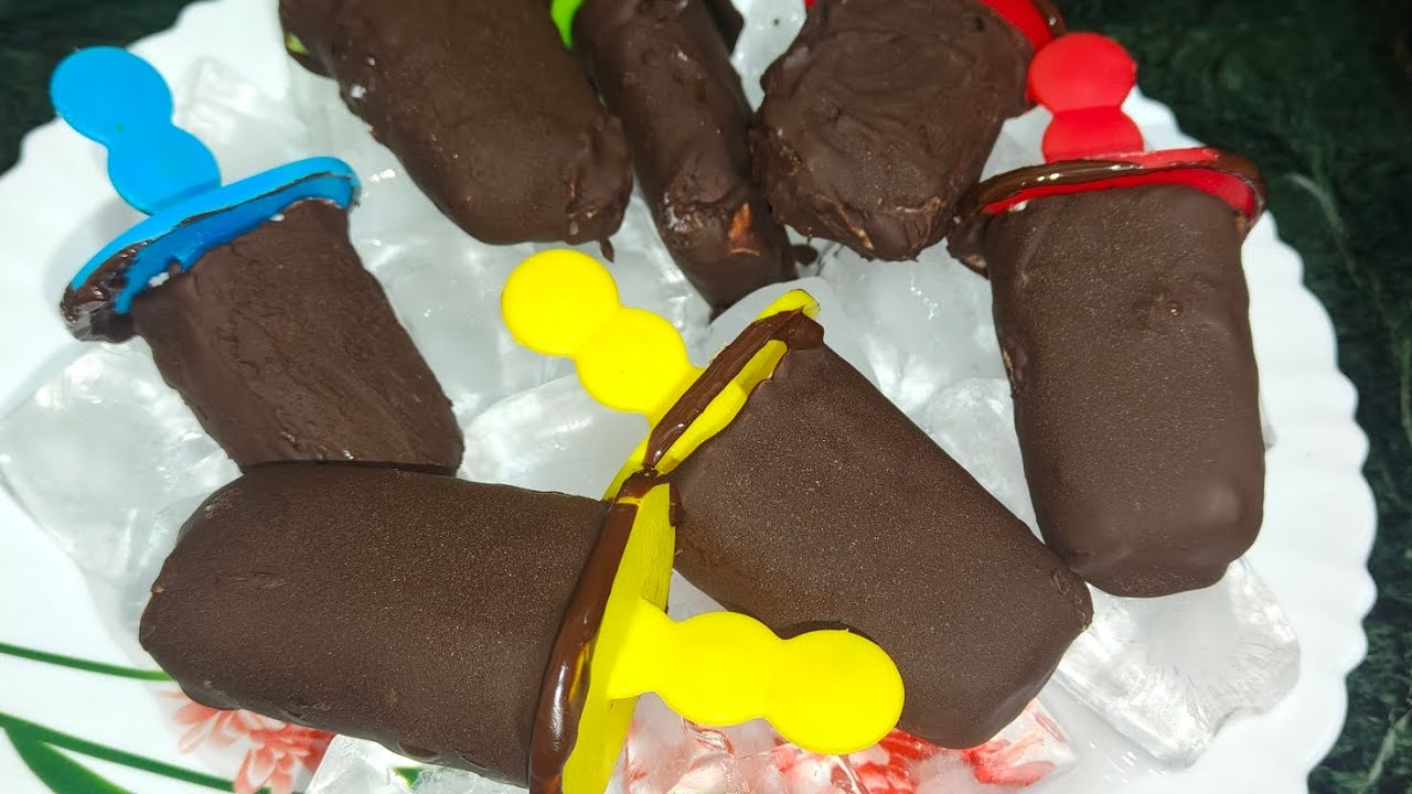Chocobar ice cream homemade recipe | bajar Se bhi achcha chocobar banai ...