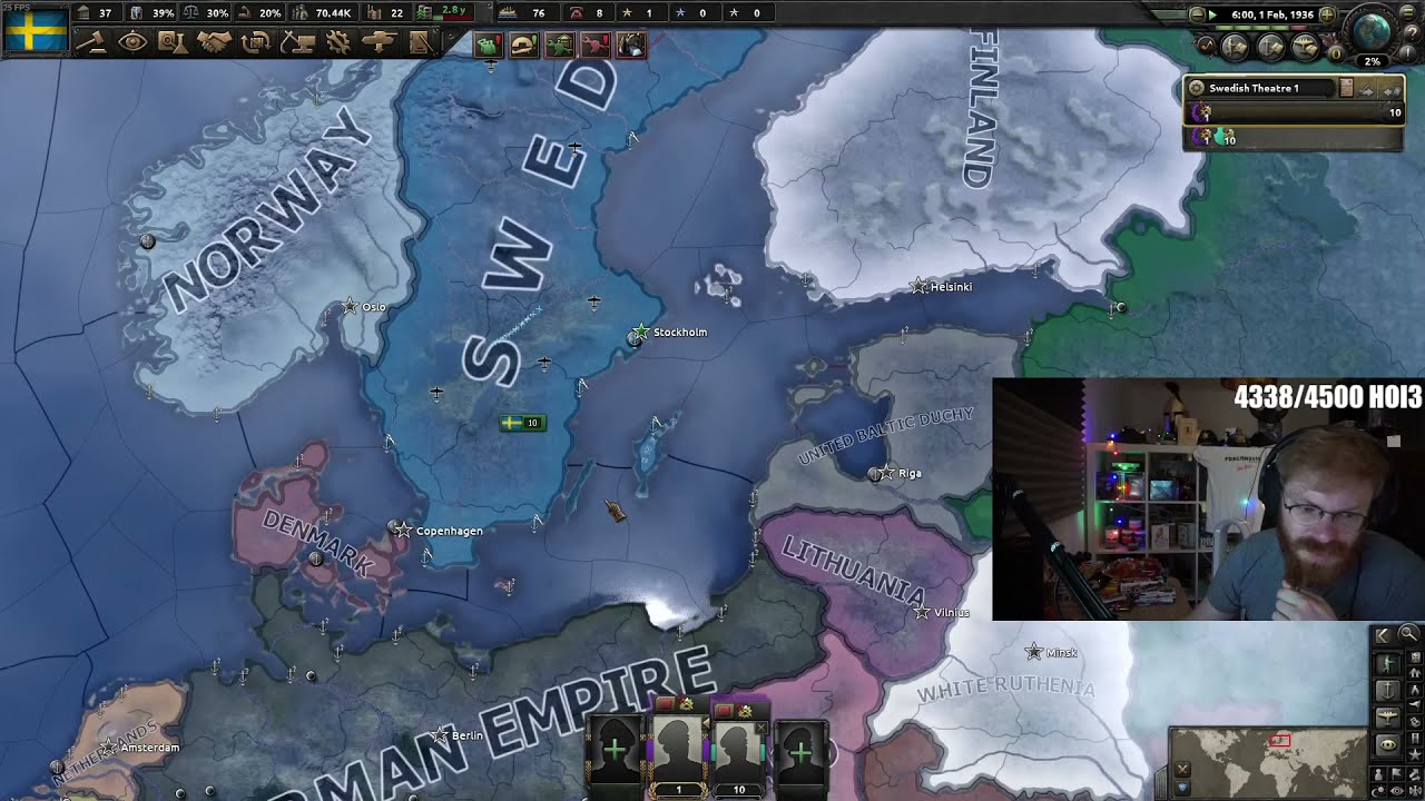TommyKay Plays Sweden in HOI4 Kaiserreich (FULL VOD) - YouTube
