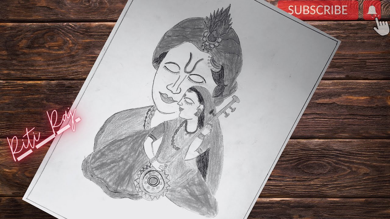 Meera Bai Easy sketch and drawing | How to Draw Meera Bai Pencil ...