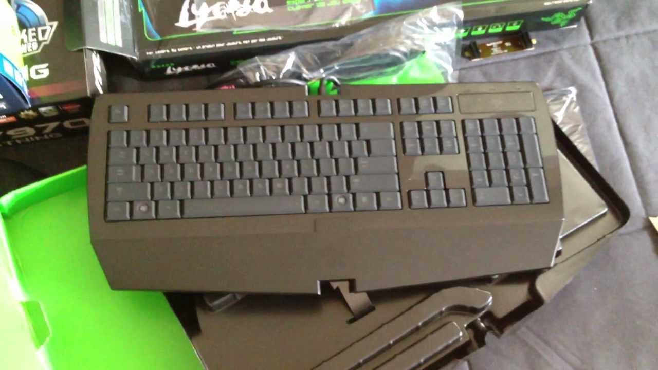 Unboxing Razer Lycosa Gaming Keyboard w/ Backlit Programmable Keyboard ...