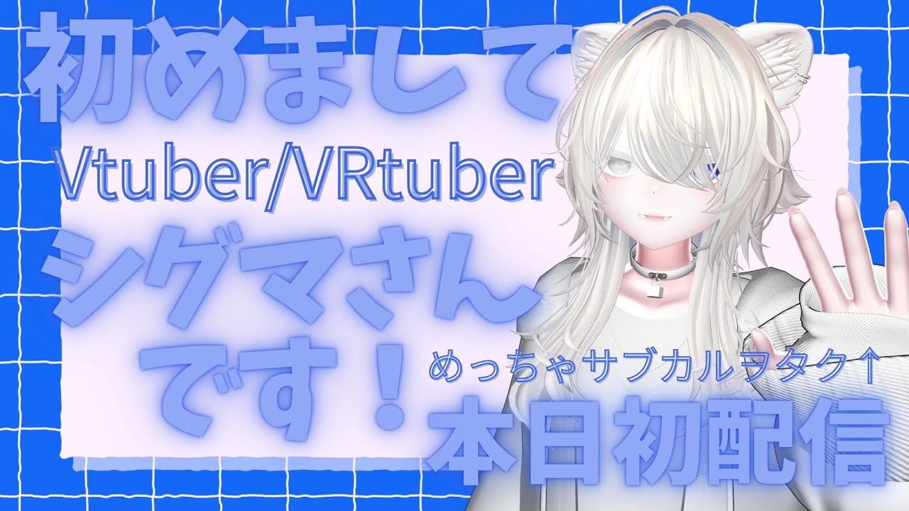 【初配信】初めましてシグマさんです！わんわんランドから配信中！！【新人Vtuber/VRtuber】 - YouTube