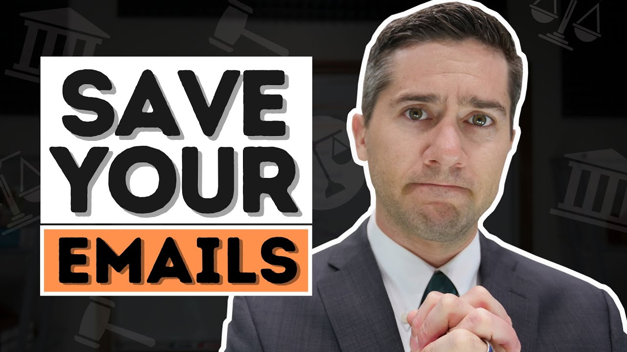 How To Save Emails For A Lawsuit Pt 2 YouTube How To Save Emails For A Lawsuit Pt 2 YouTube