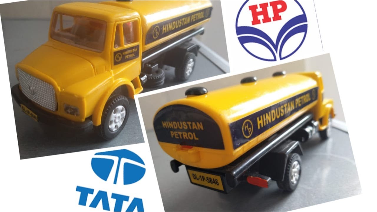 Hindustan Petroleum Oil Petrol Truck Tata Toy 1:32 scale die cast scale ...
