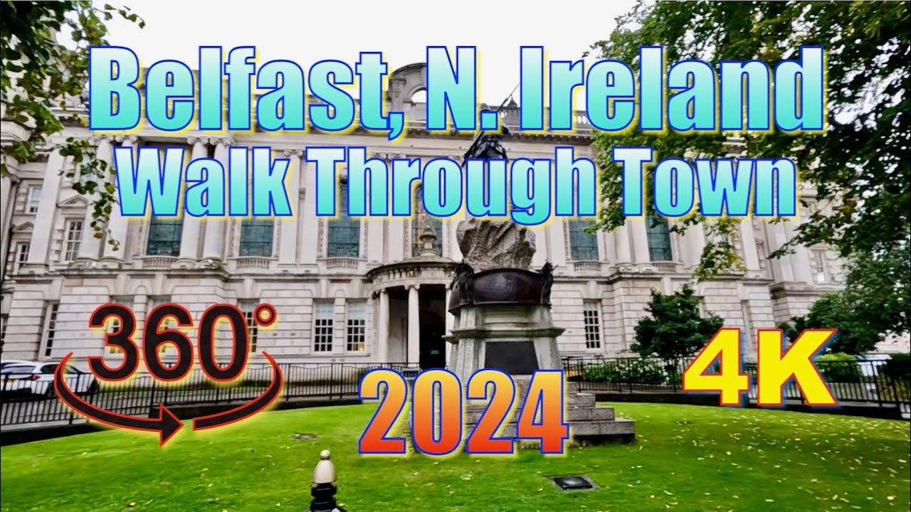 360° Belfast, Northern Ireland - Walking Through Town in 4K - YouTube