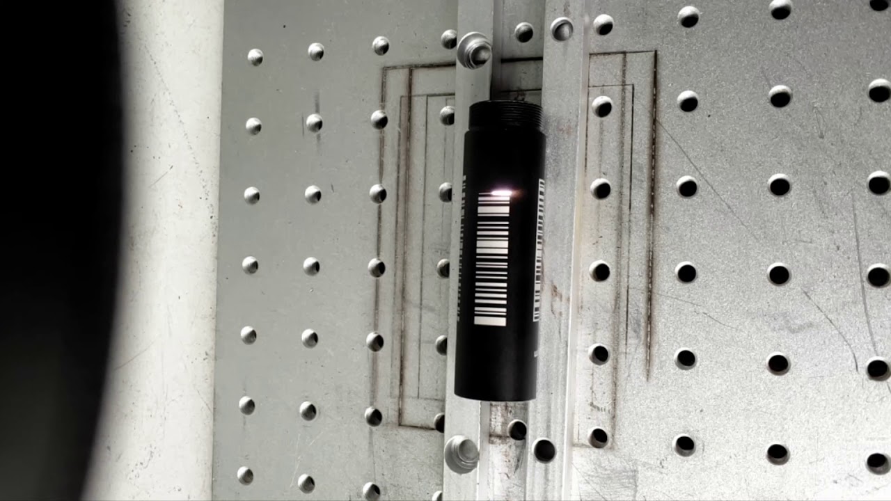 Laser Marking Barcode on Metal Tube,Pipe -- HeatSign - YouTube