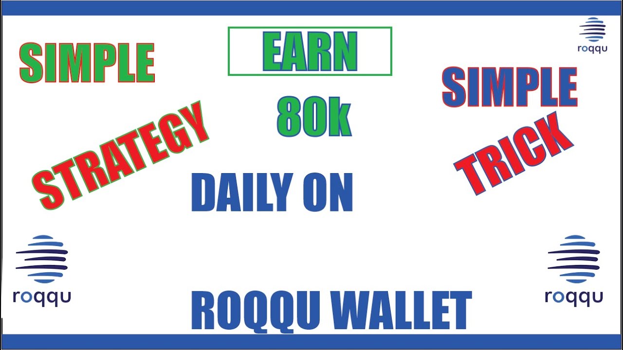 how to earn 100k daily on roqqu wallet | no transaction fees - YouTube