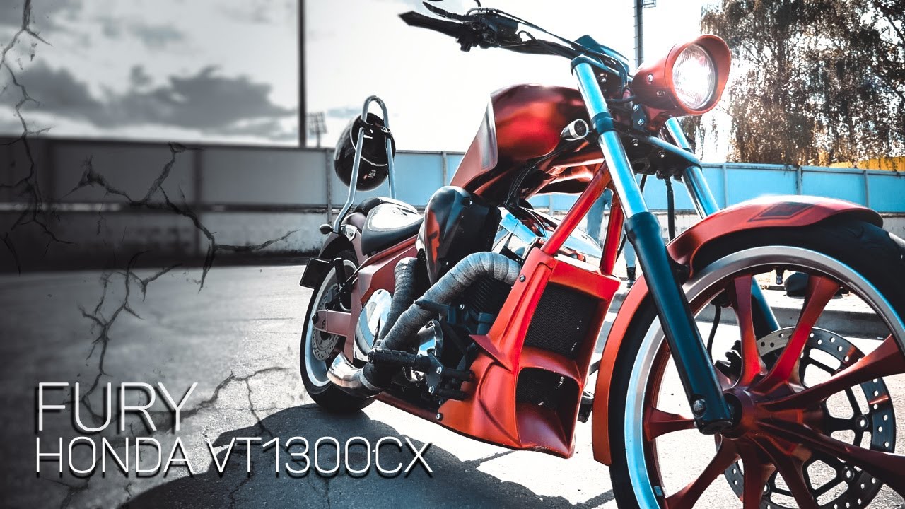 Honda VT 1300CX Fury custom Chopper - YouTube